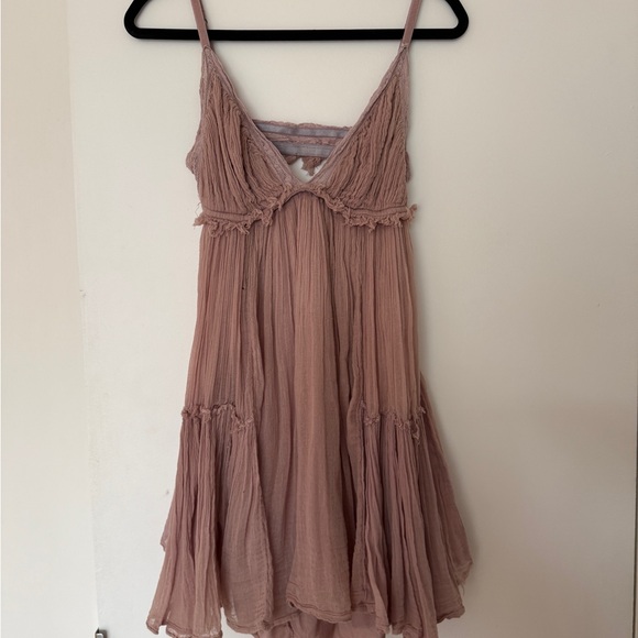 Free People | Dresses | Free People Mauve Mini Dress | Poshmark